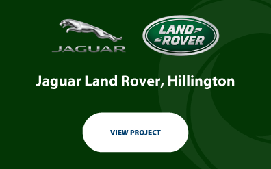 Garage equipment installation projects for Jaguar Land Rover dealerships