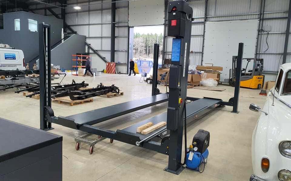 Garage equipment installation for Lunaz, Silverstone