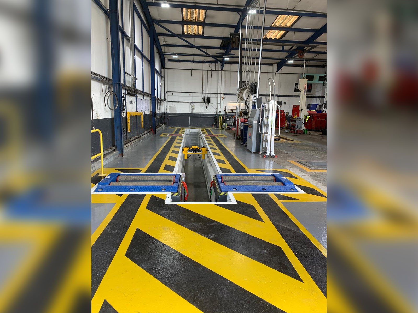 Installation of wash ramp for Woodwards Truck & Van Centre